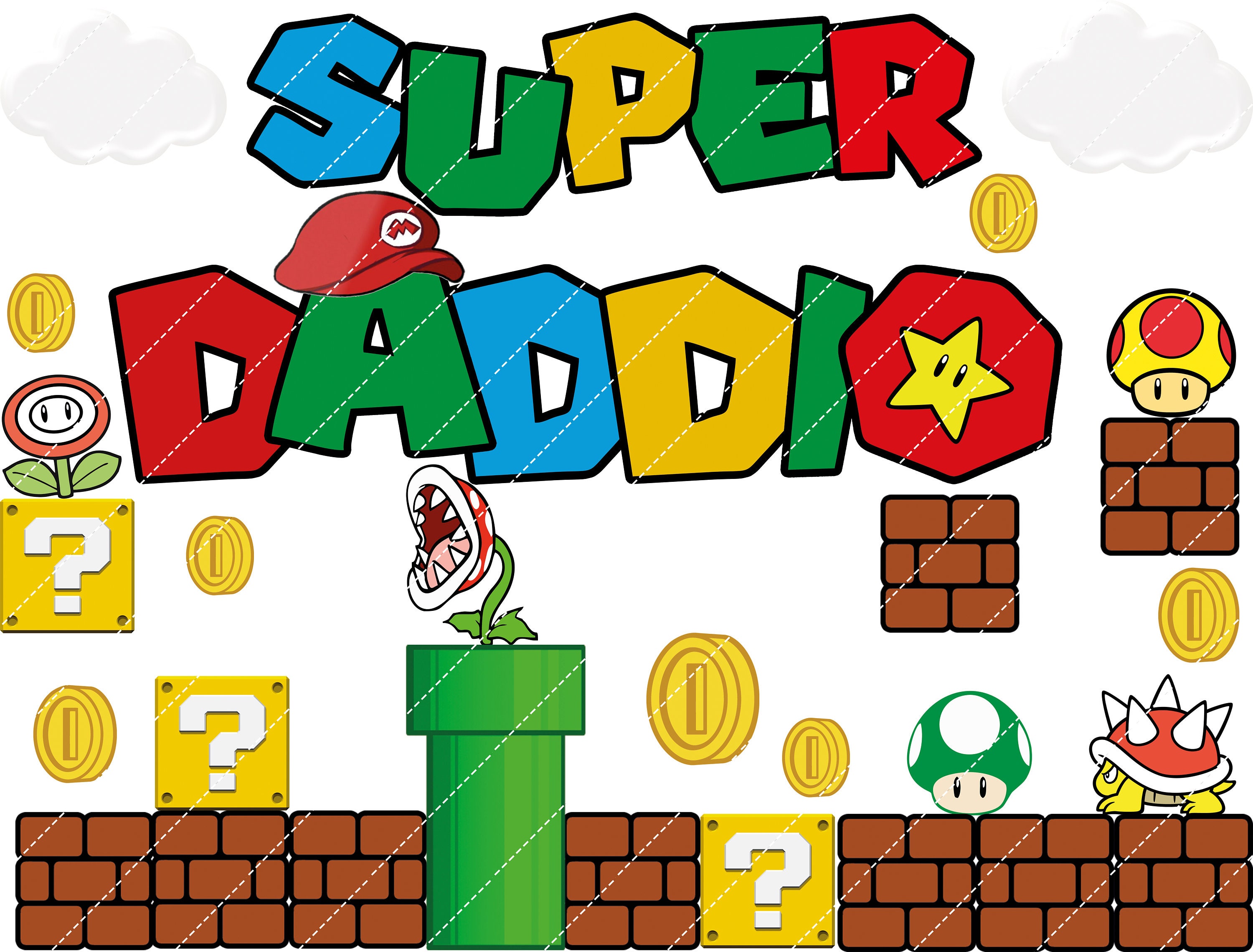 Super Daddio PNG Super Daddio Game Png Father's Day Png - Etsy Australia