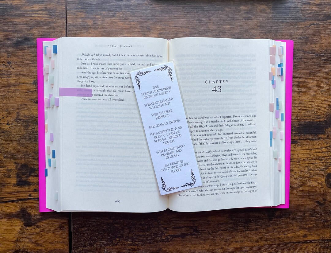 Annotation Laminated Bookmark, Annotating Bookmark, Funny Bookmark ...