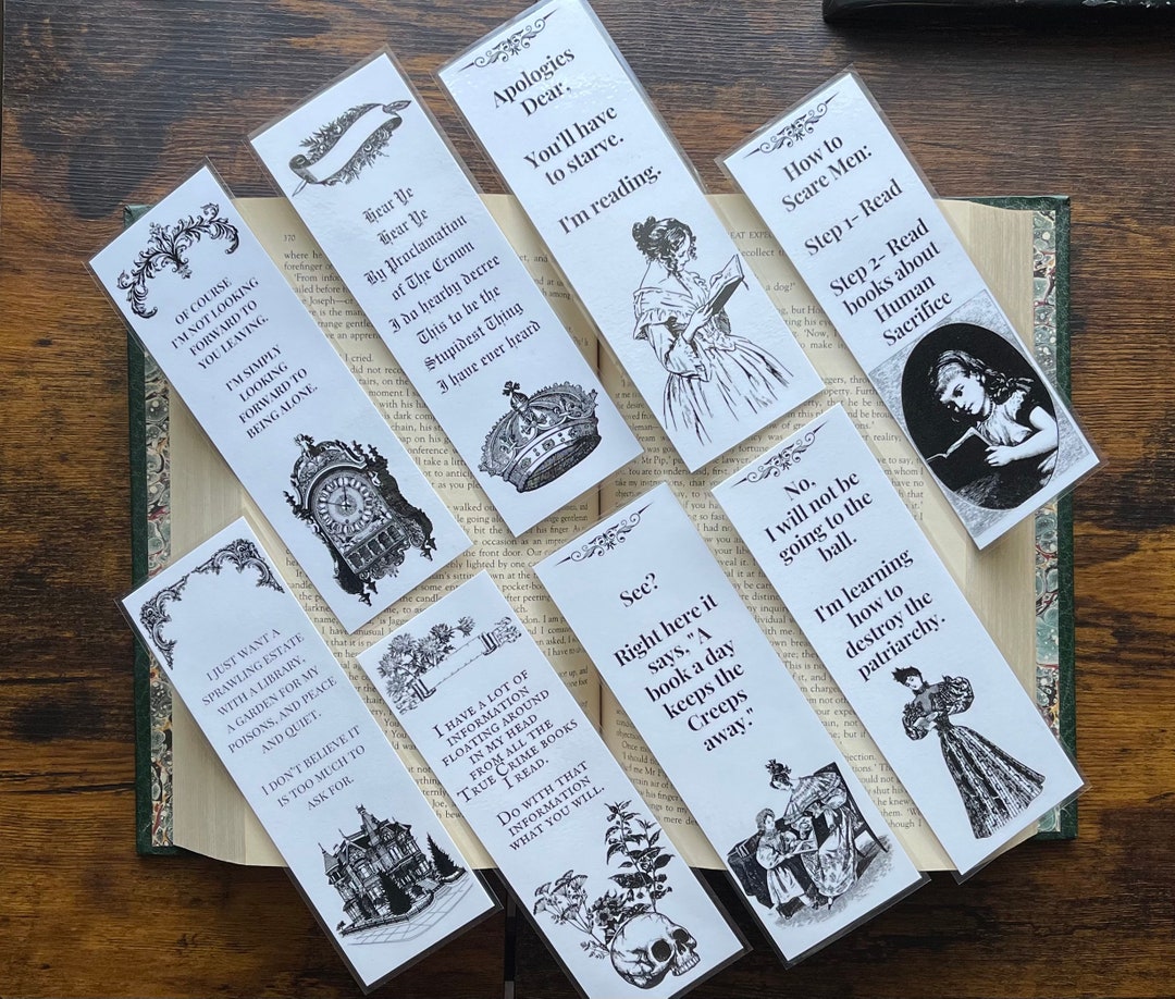 Snarky Laminated Bookmarks: Funny Reader Gift - Etsy