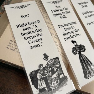 Snarky Victorian Bookmarks - Funny Reader Gift, Set of 4 - Etsy