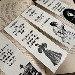 Snarky Victorian Bookmarks - Funny Reader Gift, Set of 4 - Etsy