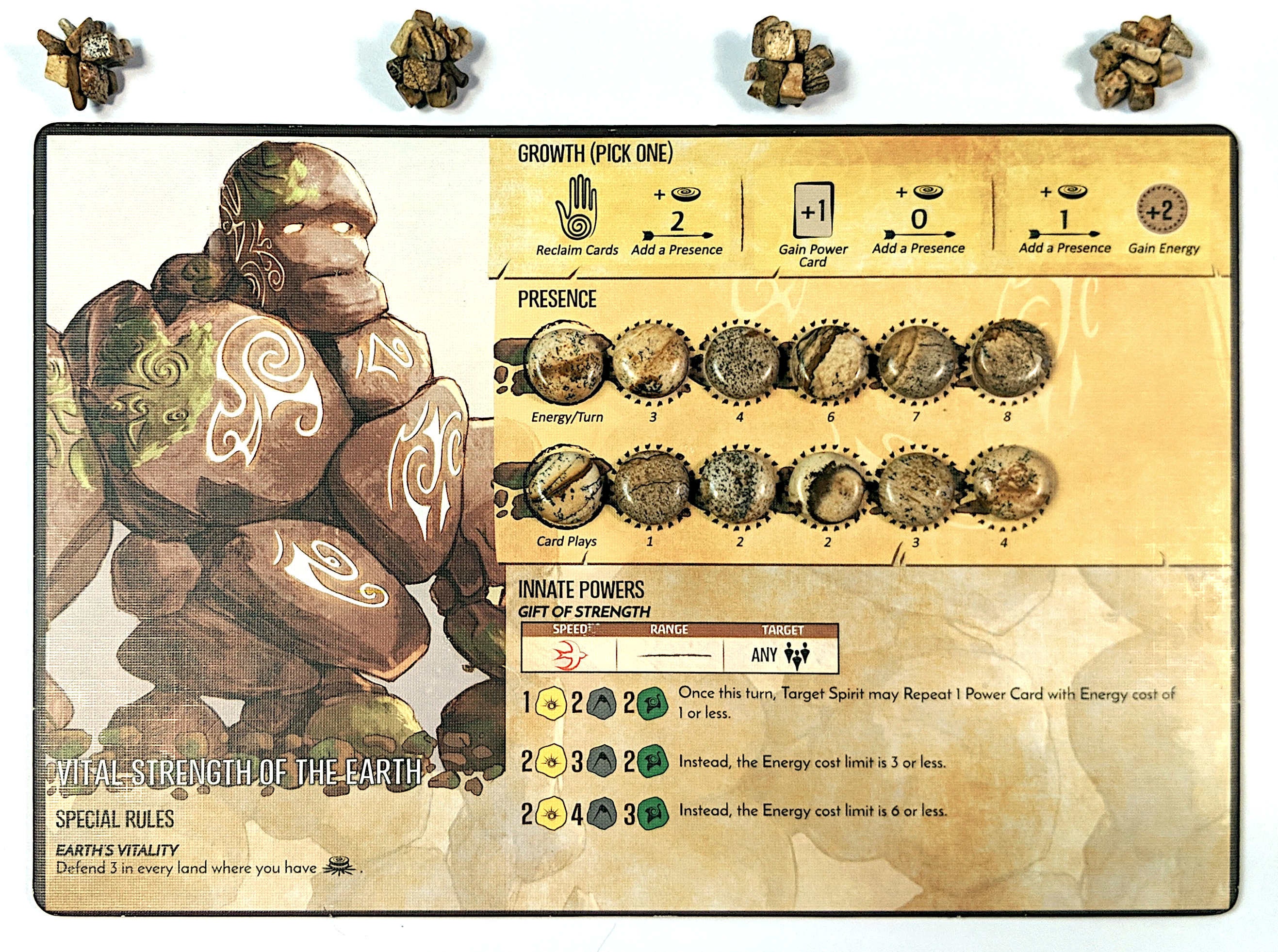 Deluxe Spirit Island Player Tokens | 4 or 6 Players | Semi-precious ...