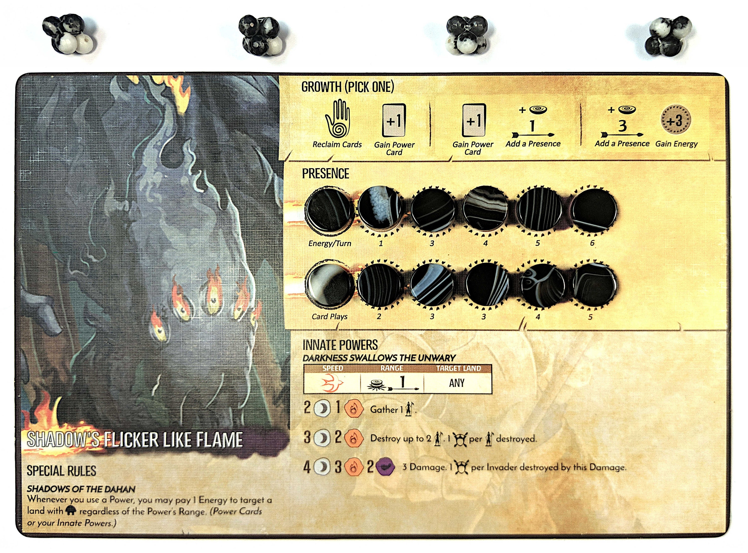 Deluxe Spirit Island Player Tokens | 4 or 6 Players | Semi-precious ...