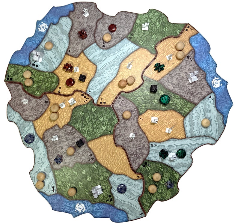 Deluxe Spirit Island Player Tokens 4 or 6 Players Semi-precious Stone ...