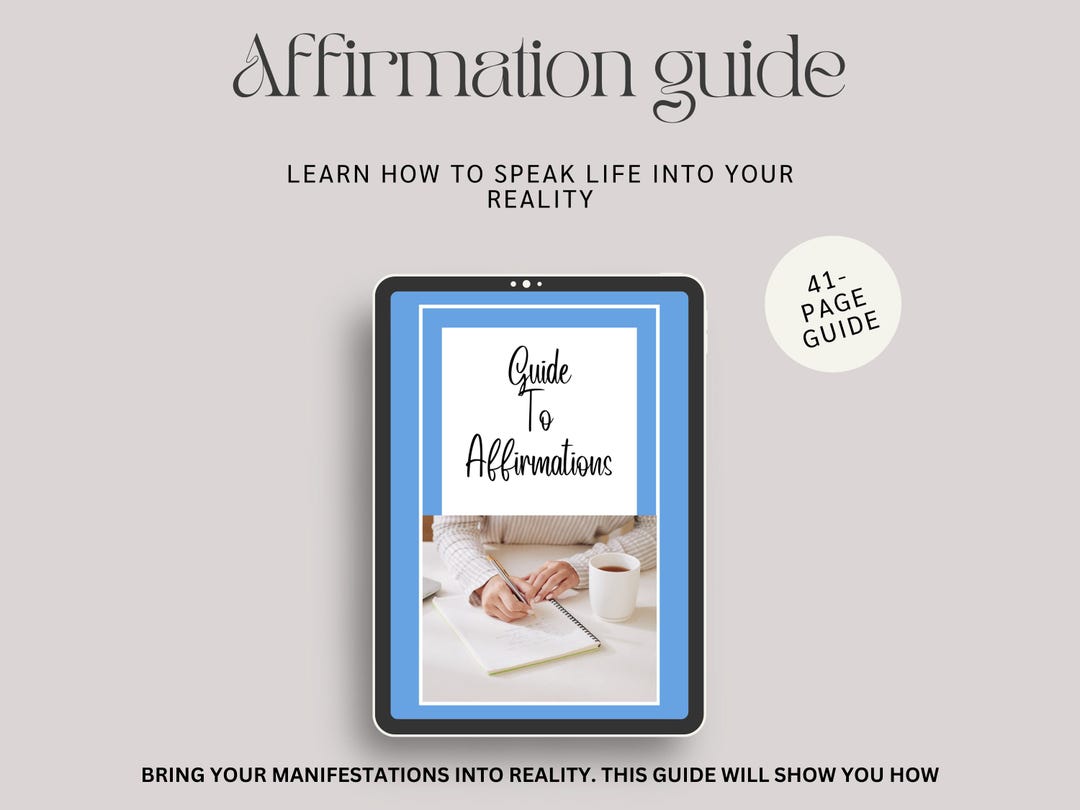 Affirmations Guide, Manifestation Guide, Transformational Journal ...