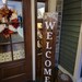 12 in Custom Outdoor Welcome Sign, Vertical Entry Sign - Etsy