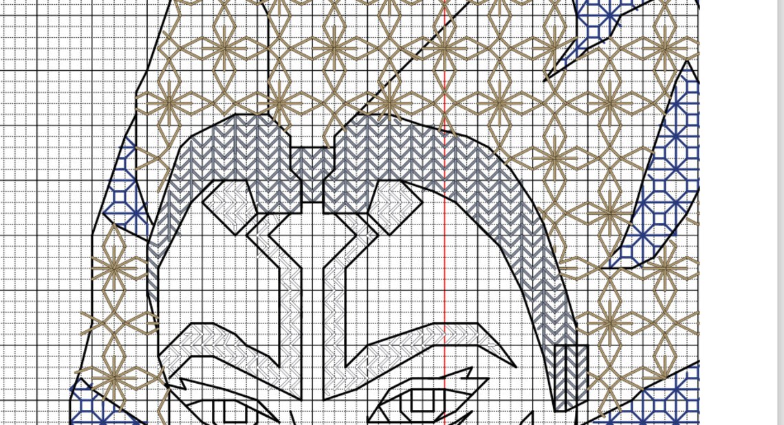 Ahsoka Blackwork Embroidery PDF Pattern | Star Wars Digital Cross ...