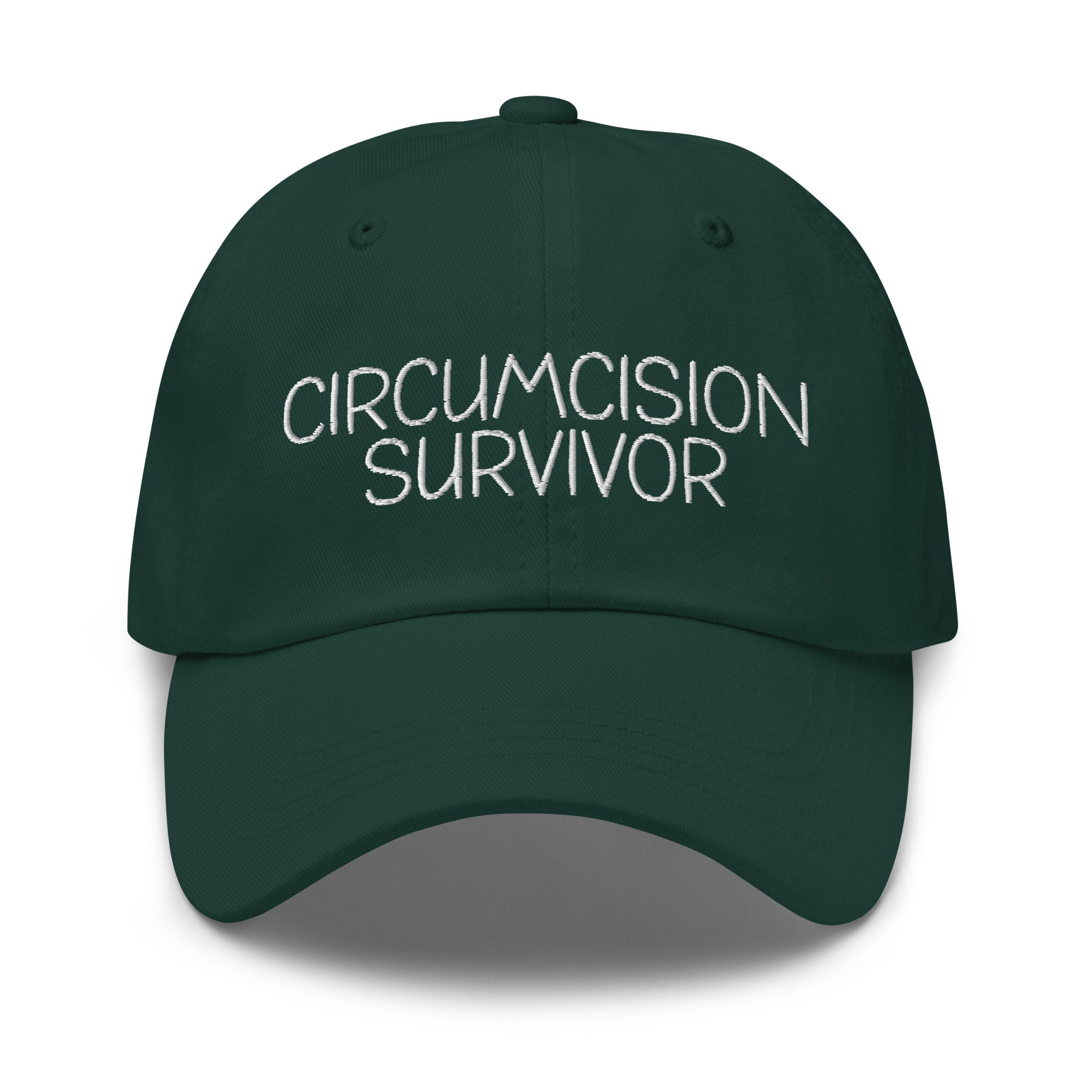 Circumcision Survivor, Embroidered Dad Hat, Funny Hat, Black Humor ...