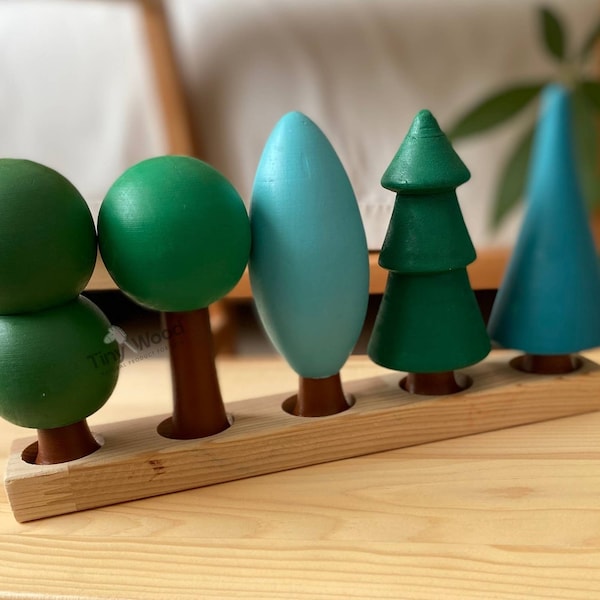 Wooden Tree Toy - Etsy