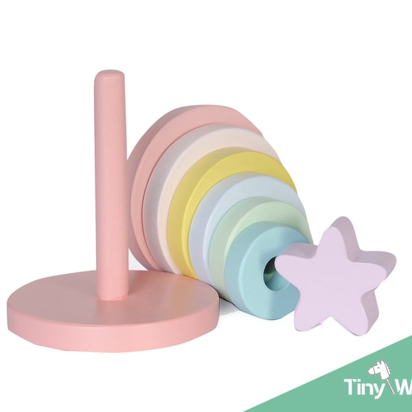 Wooden Ring Stacker - Etsy