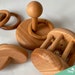 All Natural Wood Stacking Rings Montessori Toy – Sensory Educational ...