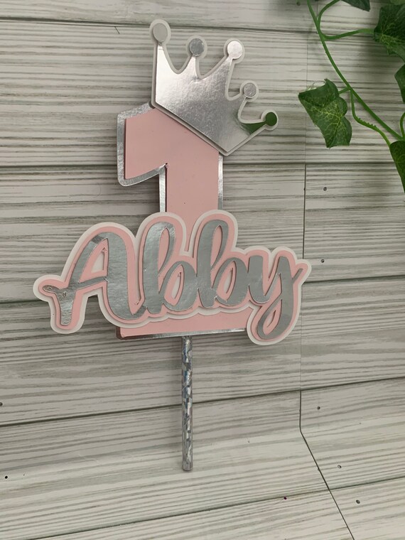 1st Birthday Personalized Cake Topper Boy/girl | Etsy