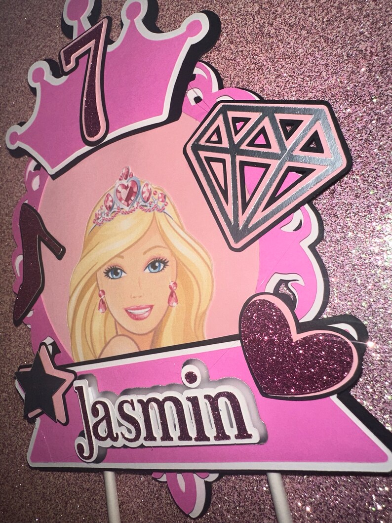 Doll Inspired Cake Topper , Personalized With Name and Age - Etsy
