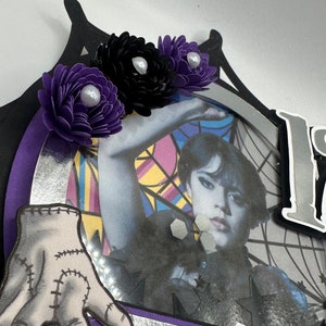 Wednesday Inspired Shaker Cake Topper: Addams Theme Party - Etsy