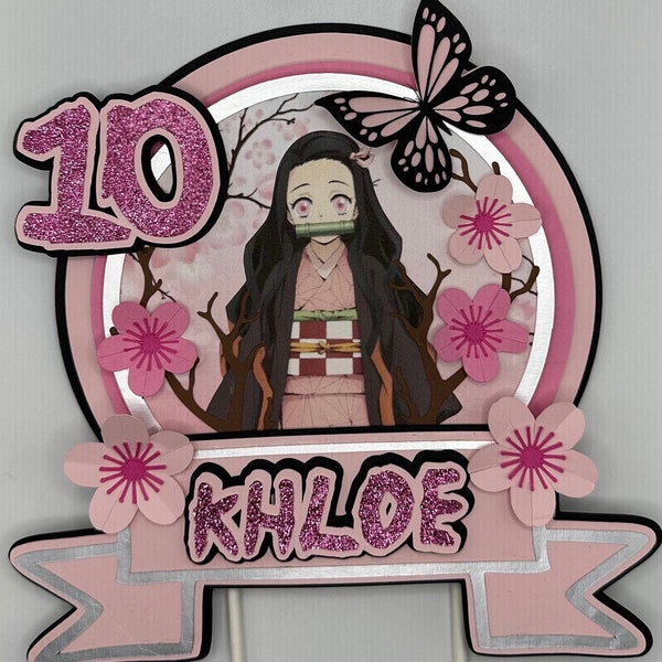 Demon Slayer Nezuko Cake Topper - Etsy