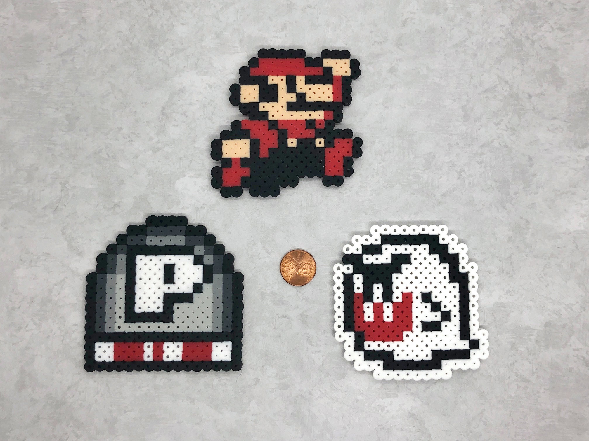 Retro Mario Brothers Perler Beads, Fuse Bead Art - Etsy