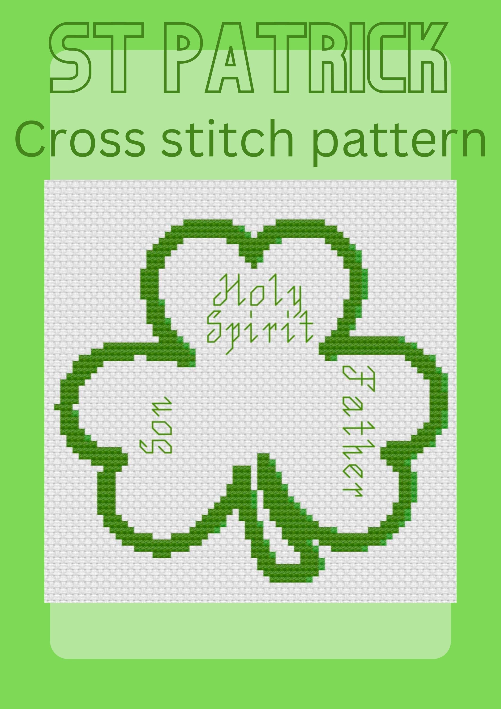St. Patrick Cross Stitch Pattern - Etsy
