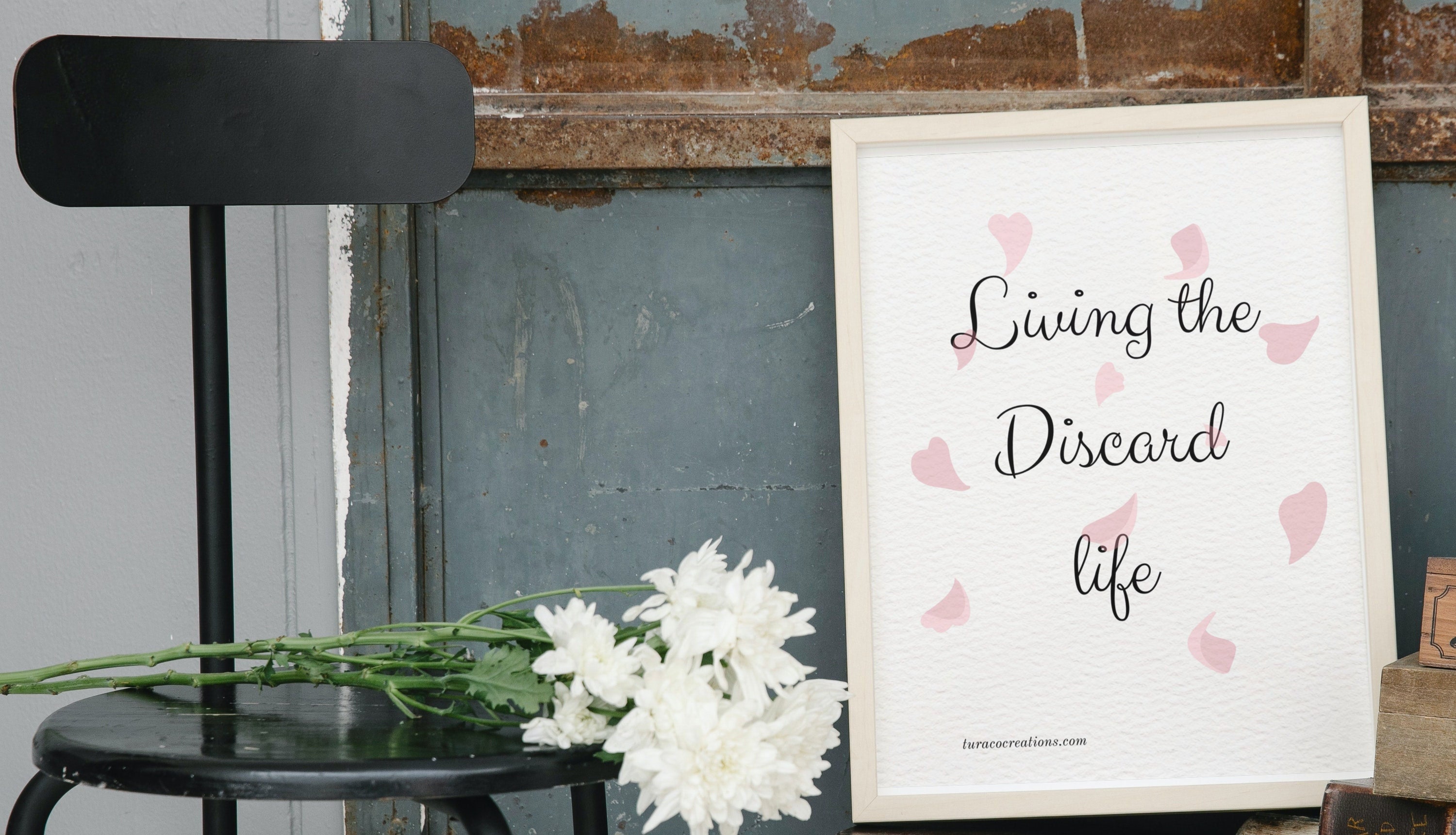 Living the Discard Life Printable Wall Art (digital Download) - Etsy