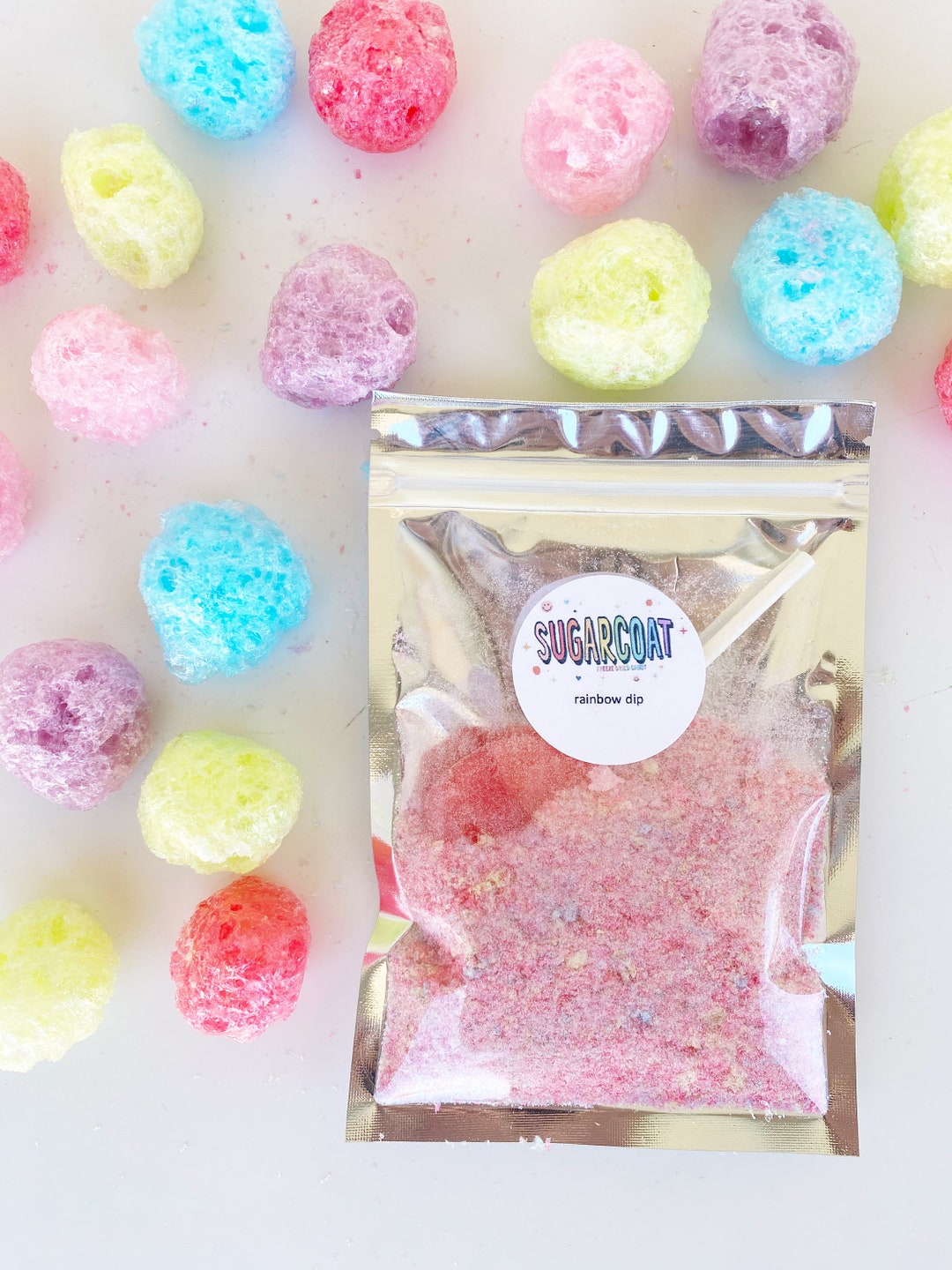 Rainbow Dip Candy Dust Rainbow Puff Dip Sucker Dip Candy Powder - Etsy