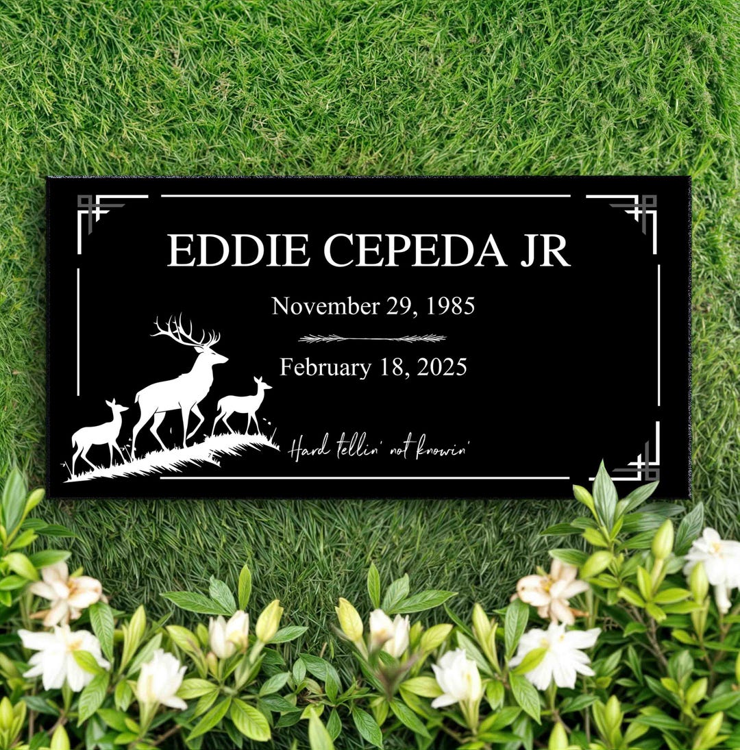 12x24" Granite Grave Marker – Custom Engraved Memorial Stone - Etsy