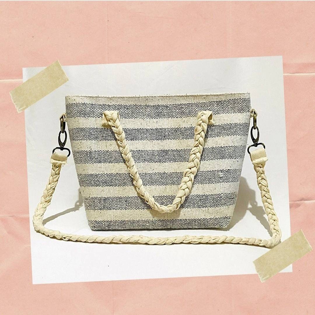 Handwoven Upcycled Textile Tote Bag | Sustainable Fashion - Etsy