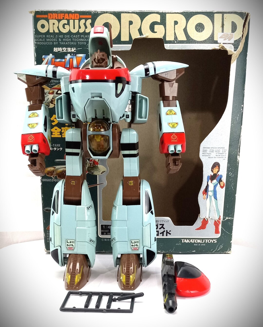 Orguss Orgroid Takatoku Drifand 1/40 Scale Macross Robotech 1980s PLZ READ - Etsy