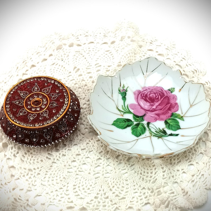 Dainty Porcelain Trinket - Etsy