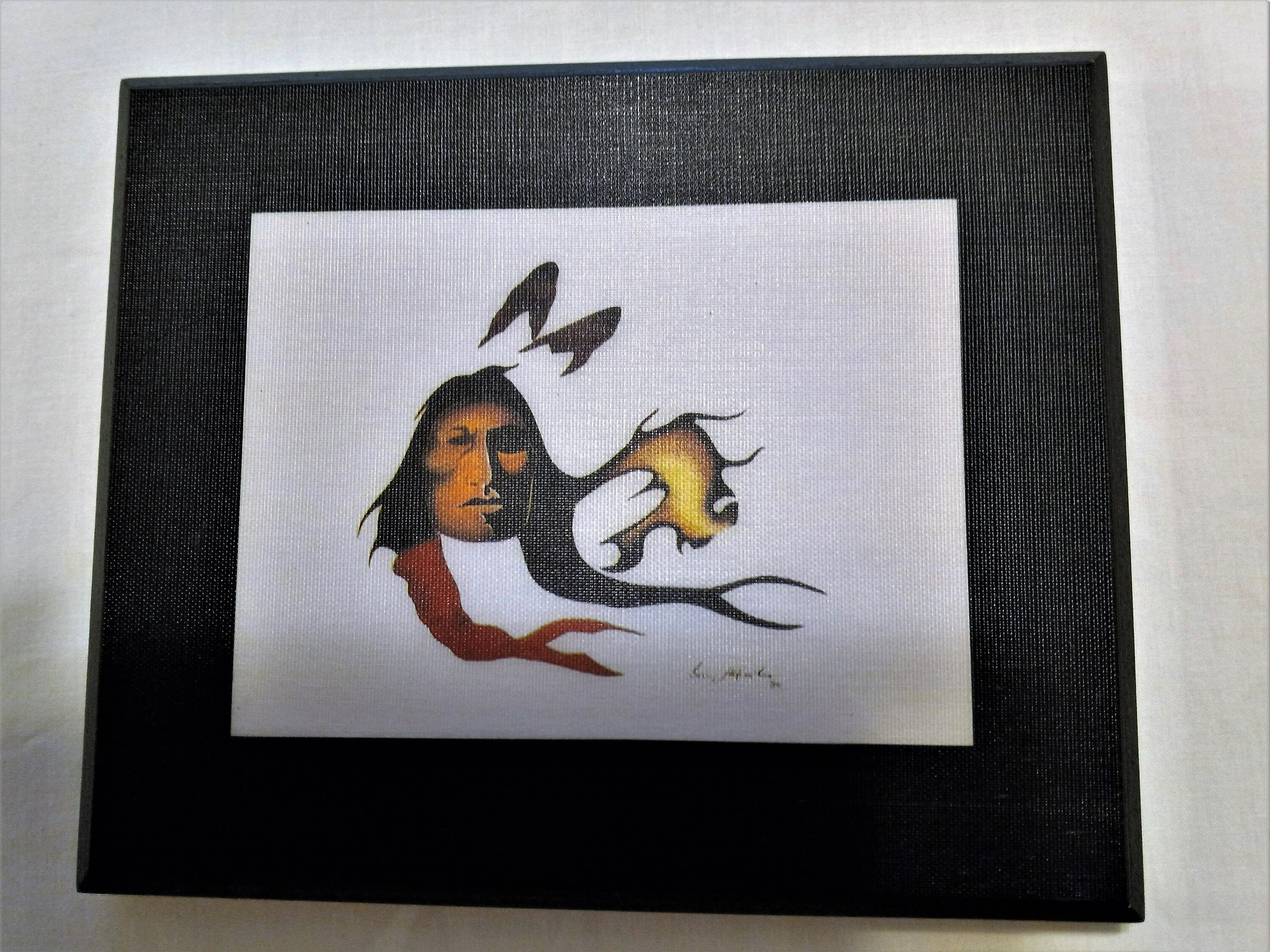 Garry Meeches, Native American, Laminated, Signed, Vintage Art Plaque ...