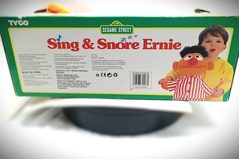 Vintage Sing & Snore Ernie Plush - Sesame Street Stuffed Toy (2000) - Etsy