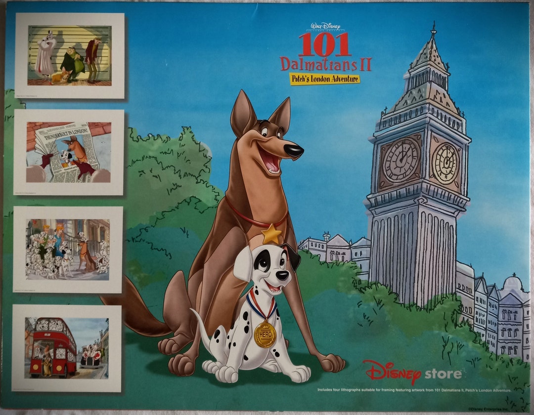 101 Dalmatians Patch's London Adventure Disney Movie Lithographs 2003 ...