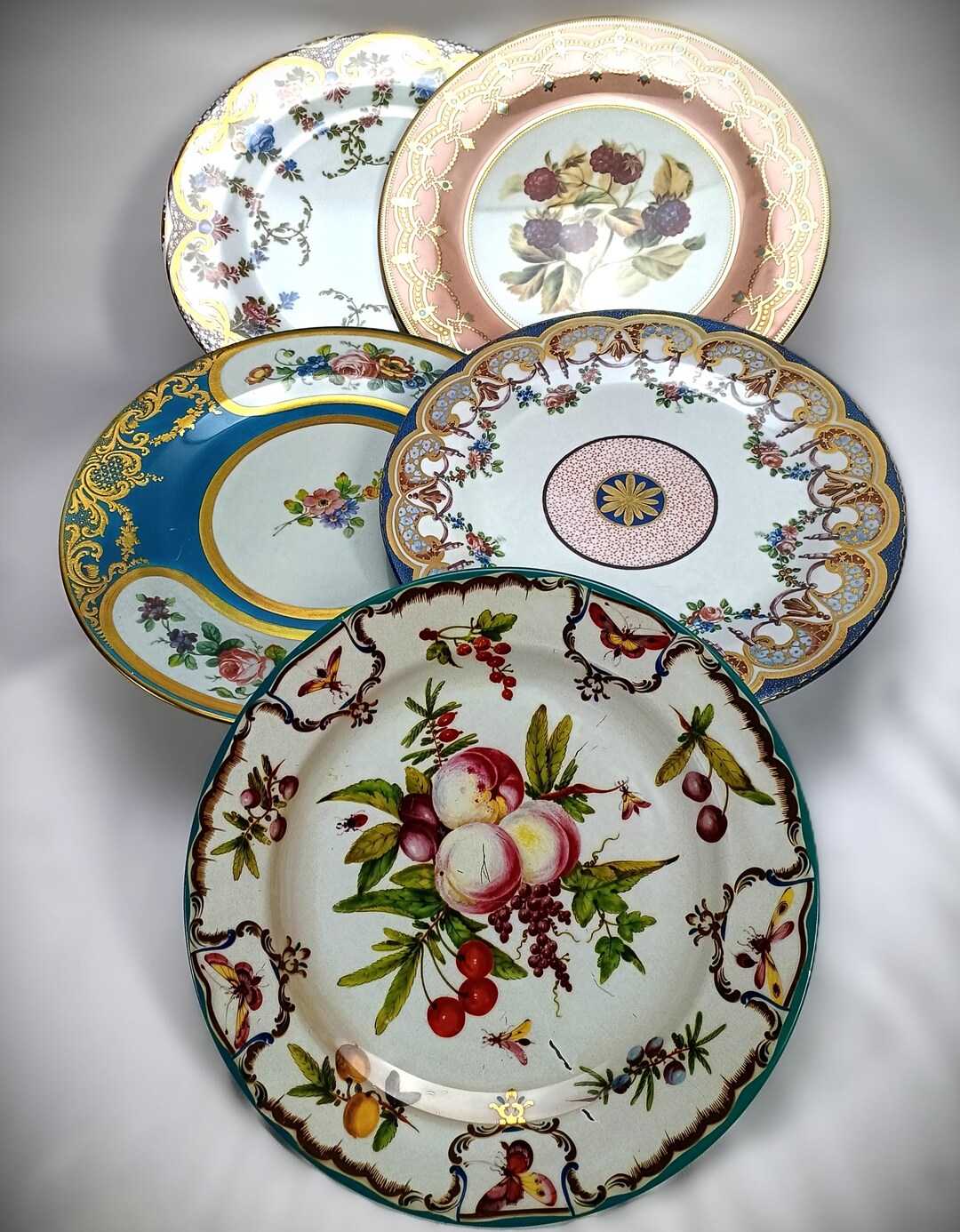 Wallace Collection, Museum in London, England 5 Colorful Tin Plates ...