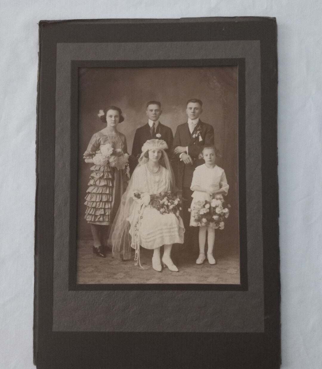 Wedding Photo Antique Group Photo 1915-1920s Sepia Tone - Etsy Australia