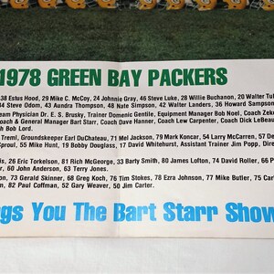 1978 & 1979 Green Bay Packers Team Posters - Etsy