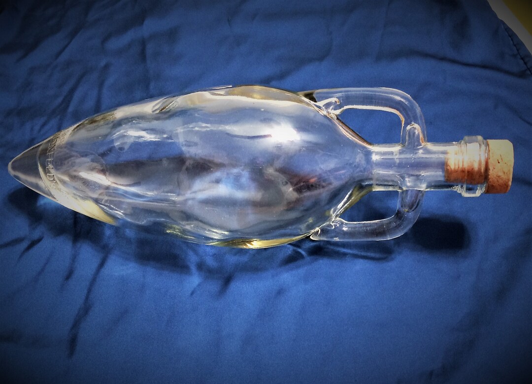 Vintage Shonfeld's USA, Pointed End, Torpedo, Clear Glass Bottle - Etsy