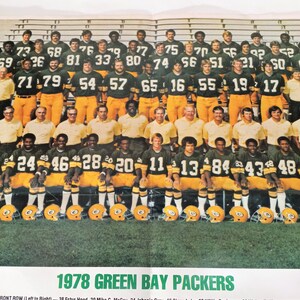 1978 & 1979 Green Bay Packers Team Posters - Etsy