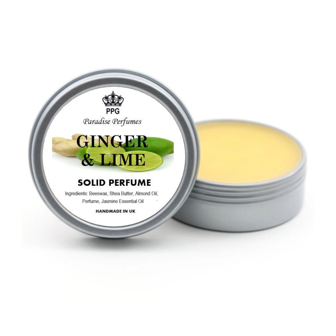 Ginger & Lime | Natural Solid Perfume | Fragrance Balm 15ml | Scent ...