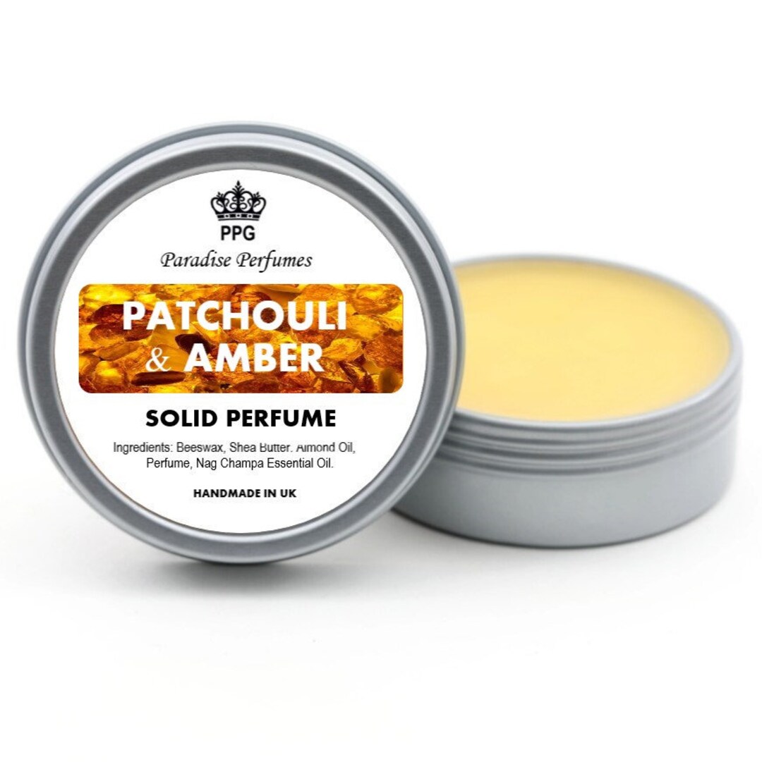 Patchouli & Amber Solid Perfume: Handmade Fragrance Balm (15ml) - Etsy