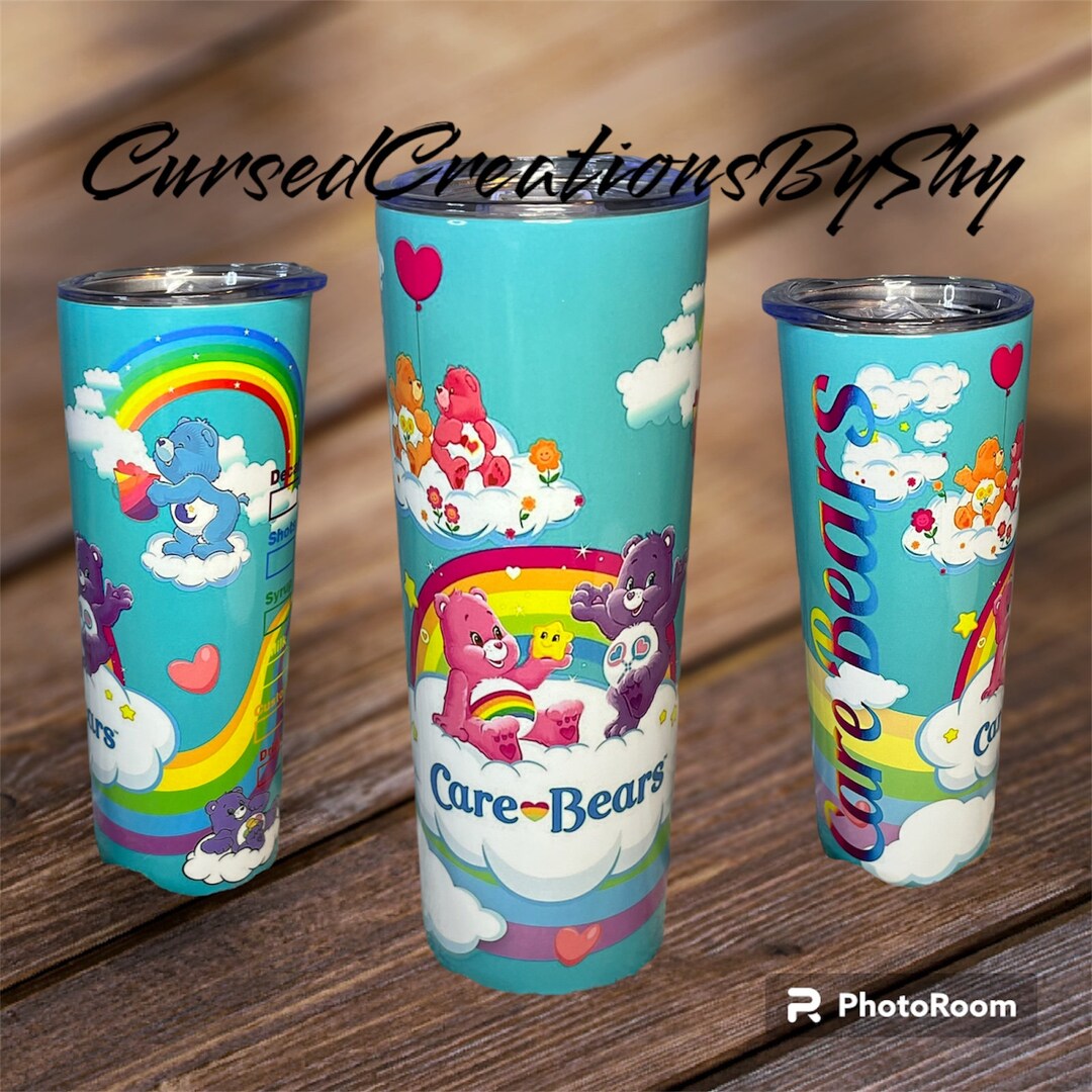 Carebeartumblercarebearscustomcarebear Cupcarebear Themed Tumbler ...