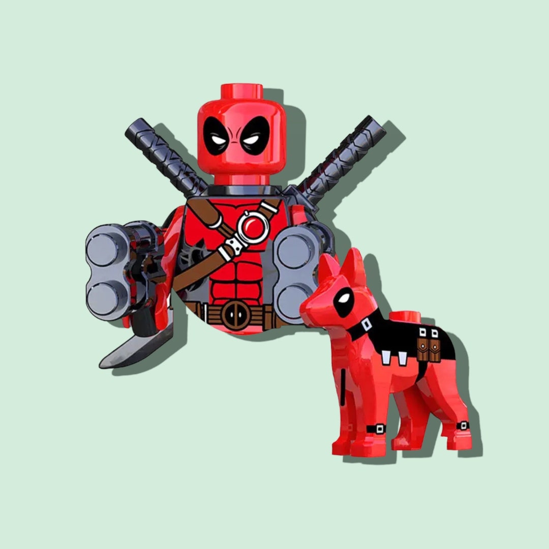 Deadpool and Wolferine Lego Minifigure - Etsy