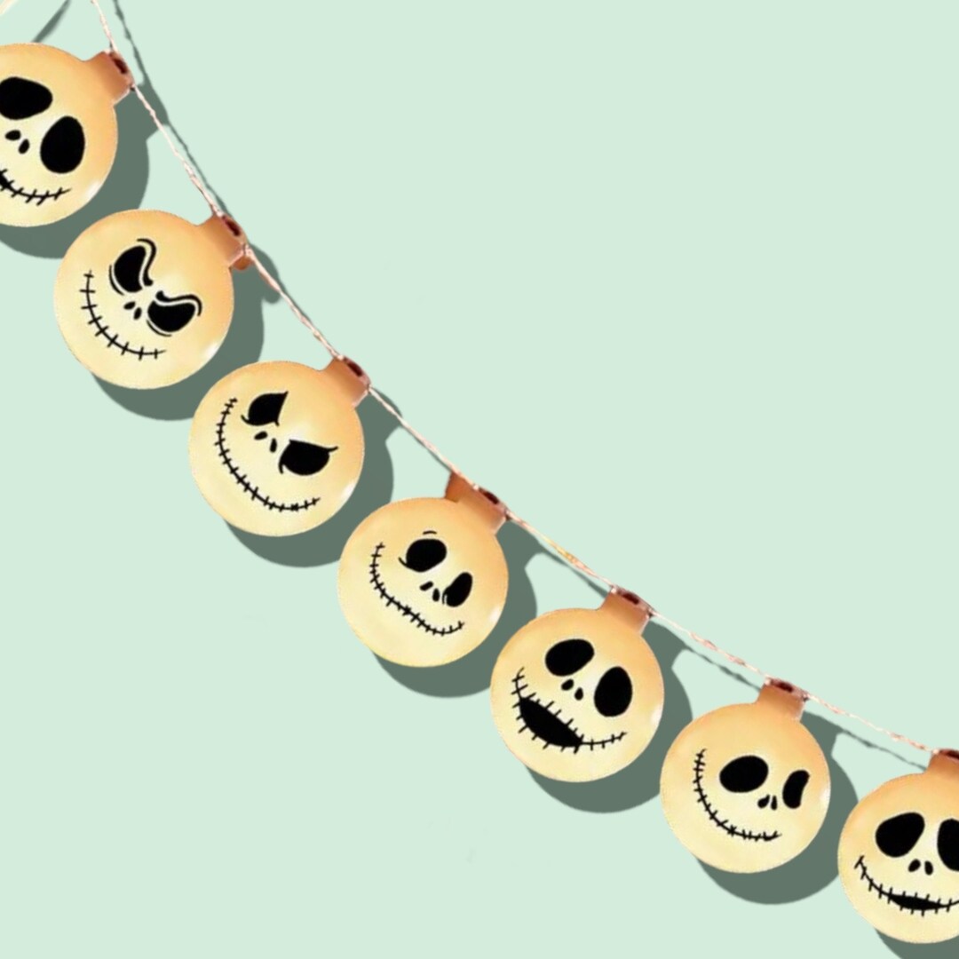 Jack Skellington String Lights - Etsy UK