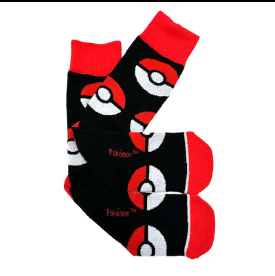 Pokemon Pokeball Socks - Etsy