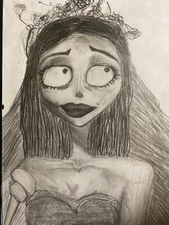 Emily Pencil Drawing hand Drawn | Etsy