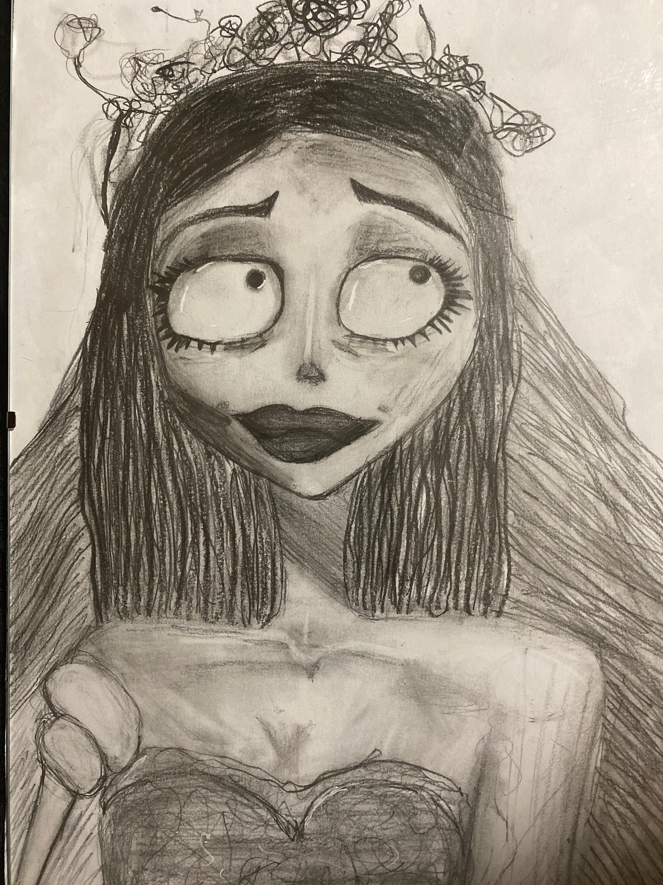 Emily Pencil Drawing hand Drawn - Etsy