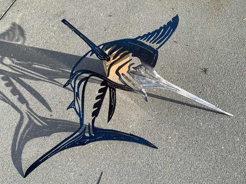 Marlin Metal Wall Art Decoration - Etsy