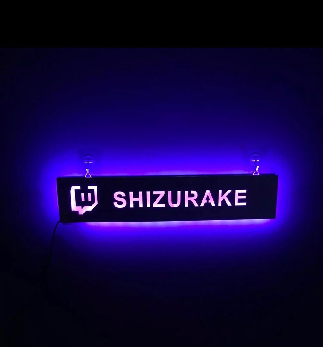 Custom Sign Twitch Light Wall, Username Wall Gamertag Name LED Night ...