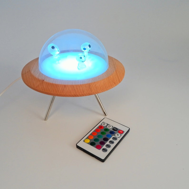 UFO Flying Saucer Lamp Alien Spaceship Desk Lamp Smart - Etsy