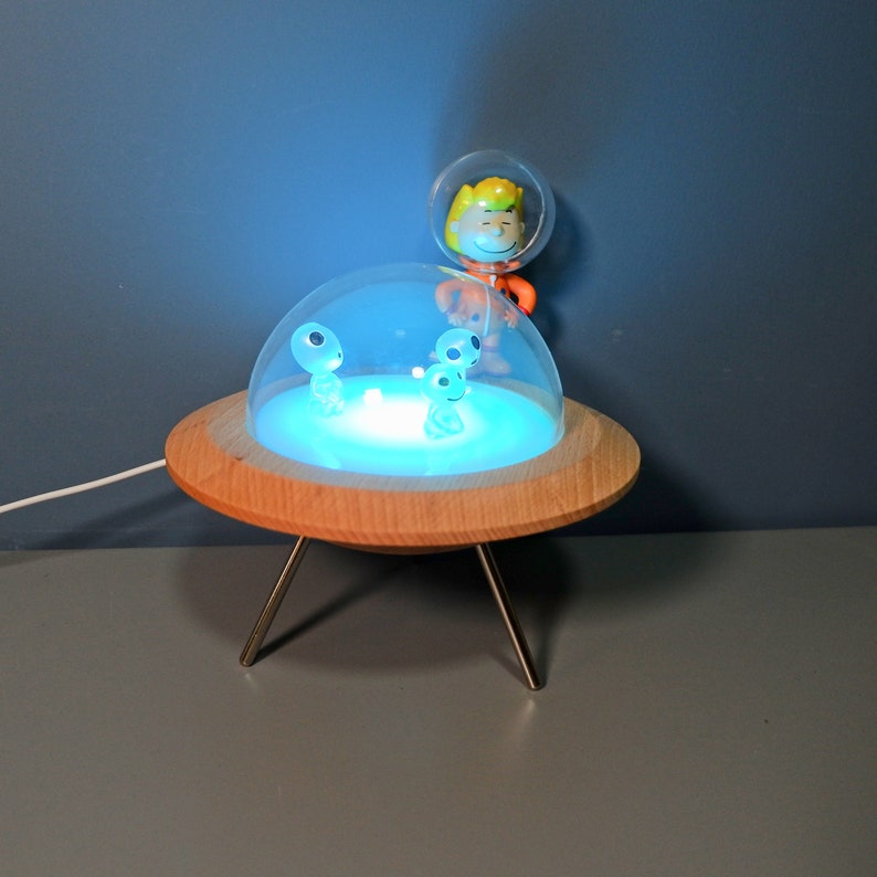 UFO Flying Saucer Lamp Alien Spaceship Desk Lamp Smart - Etsy