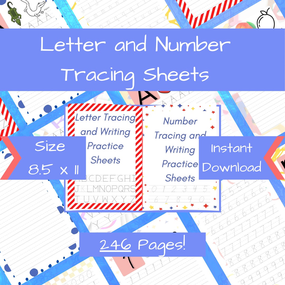 DIGITAL HANDWRITING WORKSHEETS 246 Pages Preschool Worksheets, Letter ...