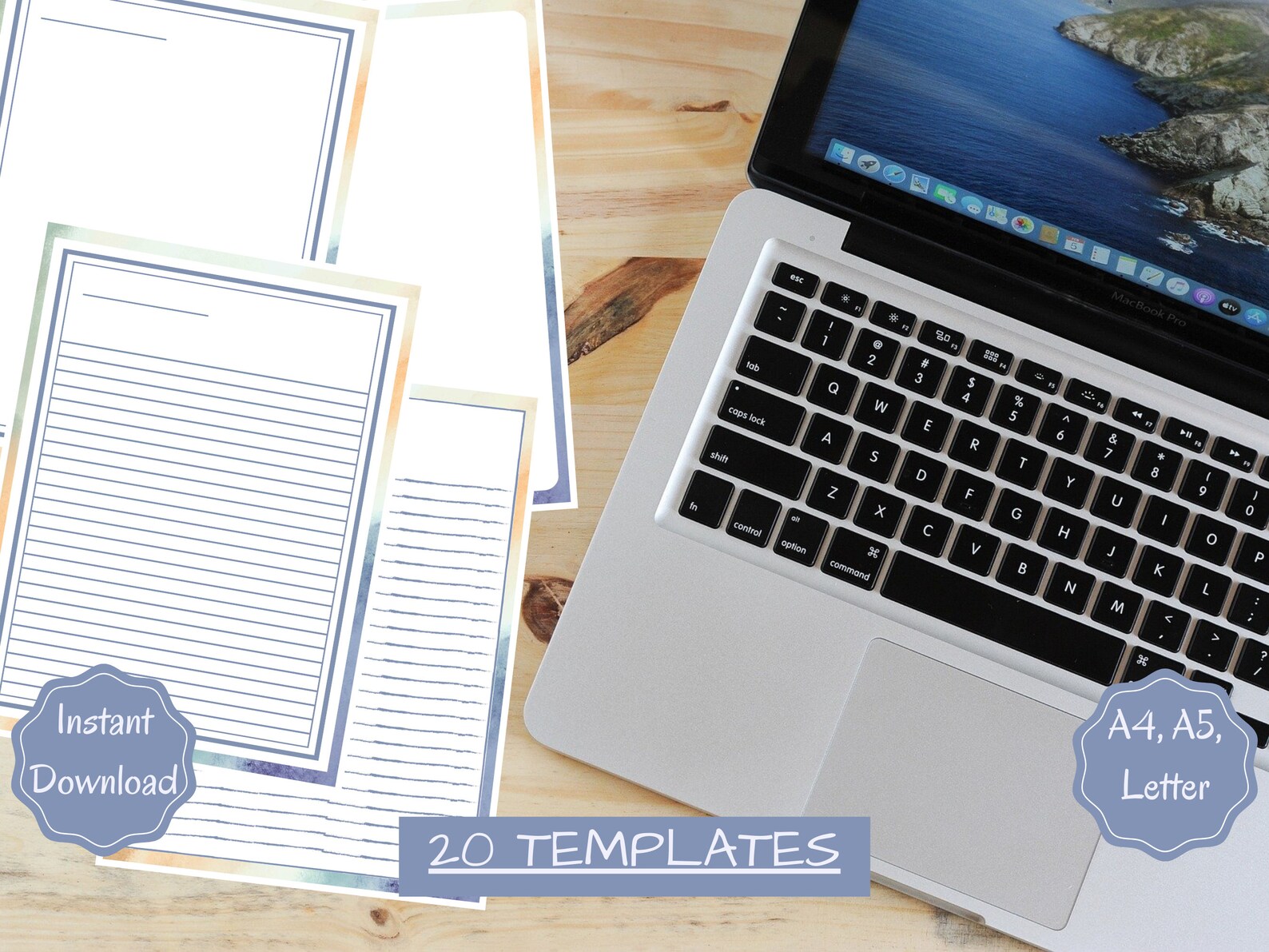 DIGITAL STATIONARY BUNDLE Printable 20 Template Pages, Daily to Do List ...