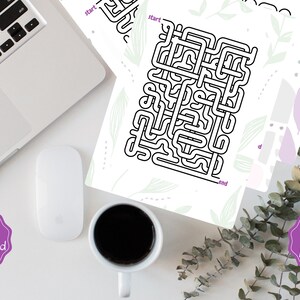 DIGITAL MAZES BUNDLE, 50 Easy Mazes With 3D Crossings, Maze Bundle ...